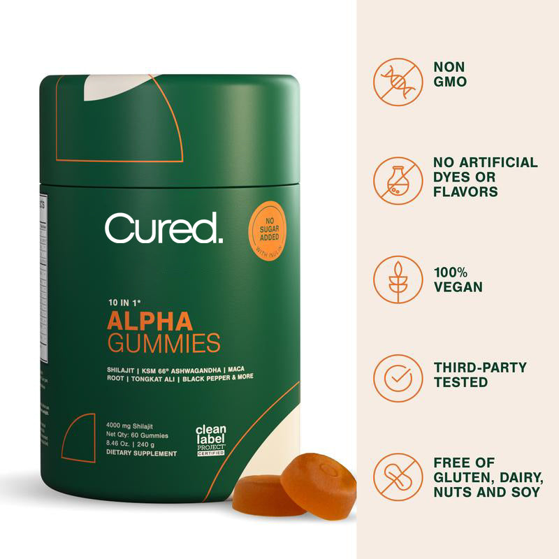 Cured® 10-in-1 Alpha Gummies