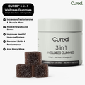 CURED 3-in-1 wellness gummies.